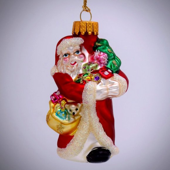 Unique Treasures | Holiday | Unique Treasures Vintage Glass Santa Claus ...